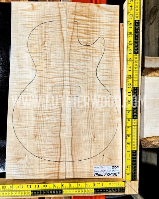 Flame Maple CARVE TOP Set 220 | Luthierwood & Artisan Supplies