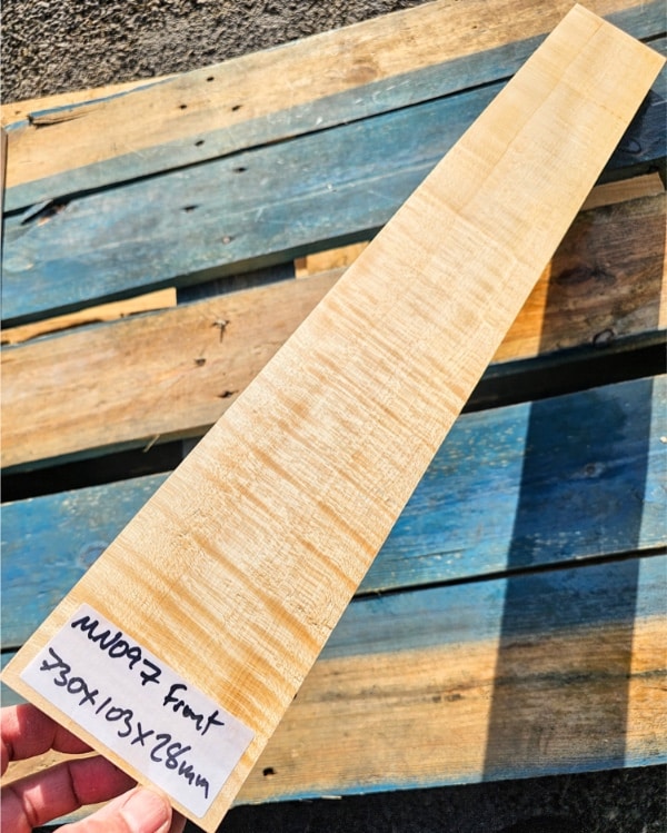 Flame Maple Guitar Neck Blank 97 | Luthierwood & Artisan Supplies