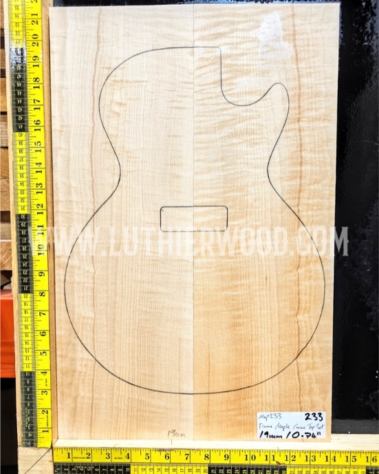 Flame Maple Guitar Carve Top Set 233 | Luthierwood & Artisan Supplies