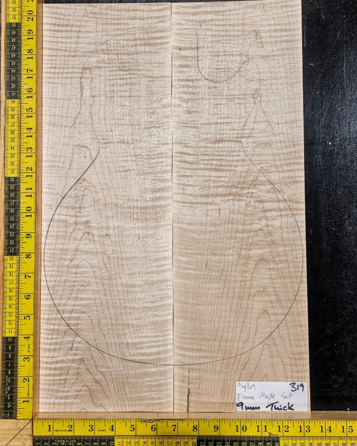 Flame Maple Set 319 | Luthierwood & Artisan Supplies