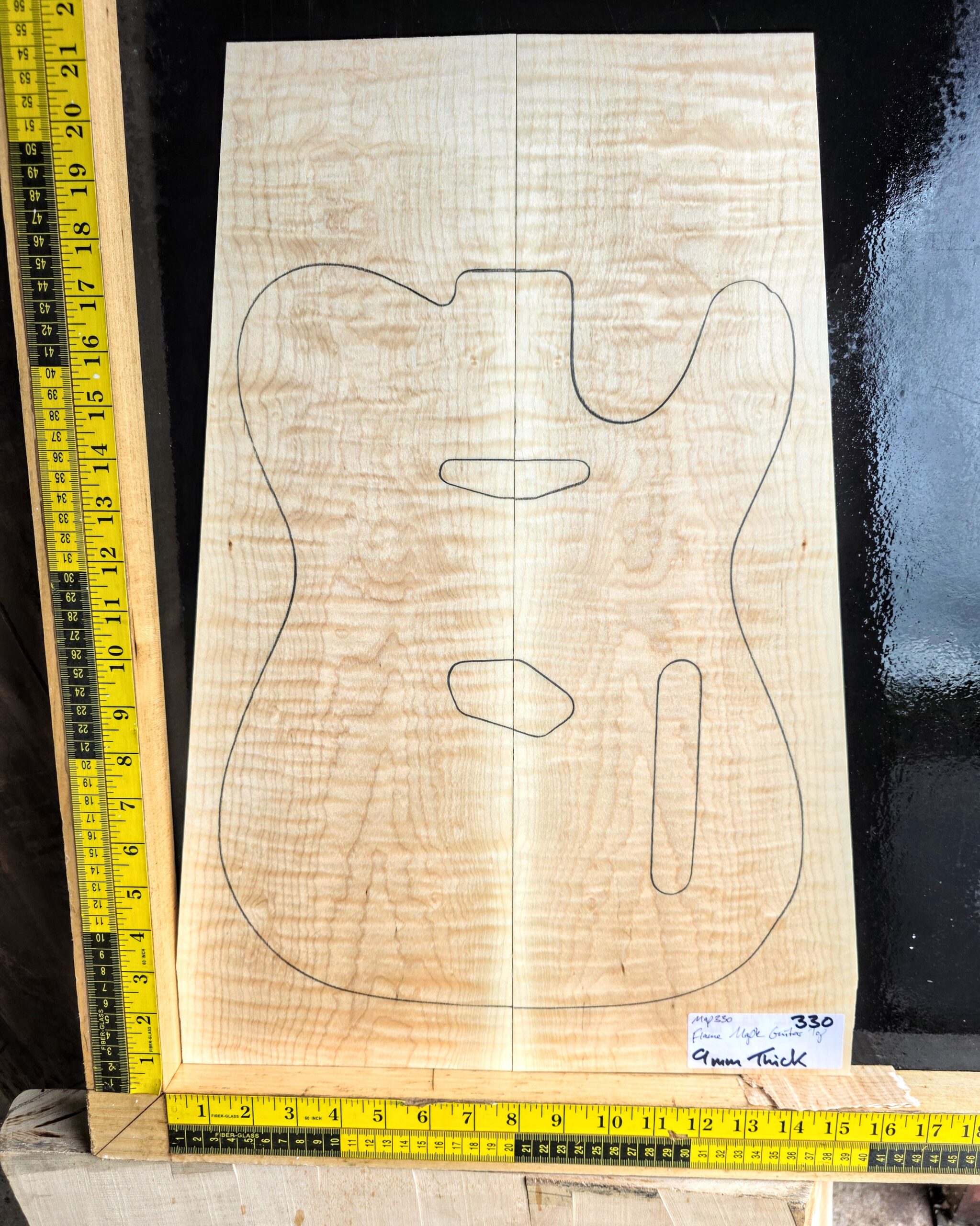 Flame Maple Guitar Top Set 330 | Luthierwood & Artisan Supplies