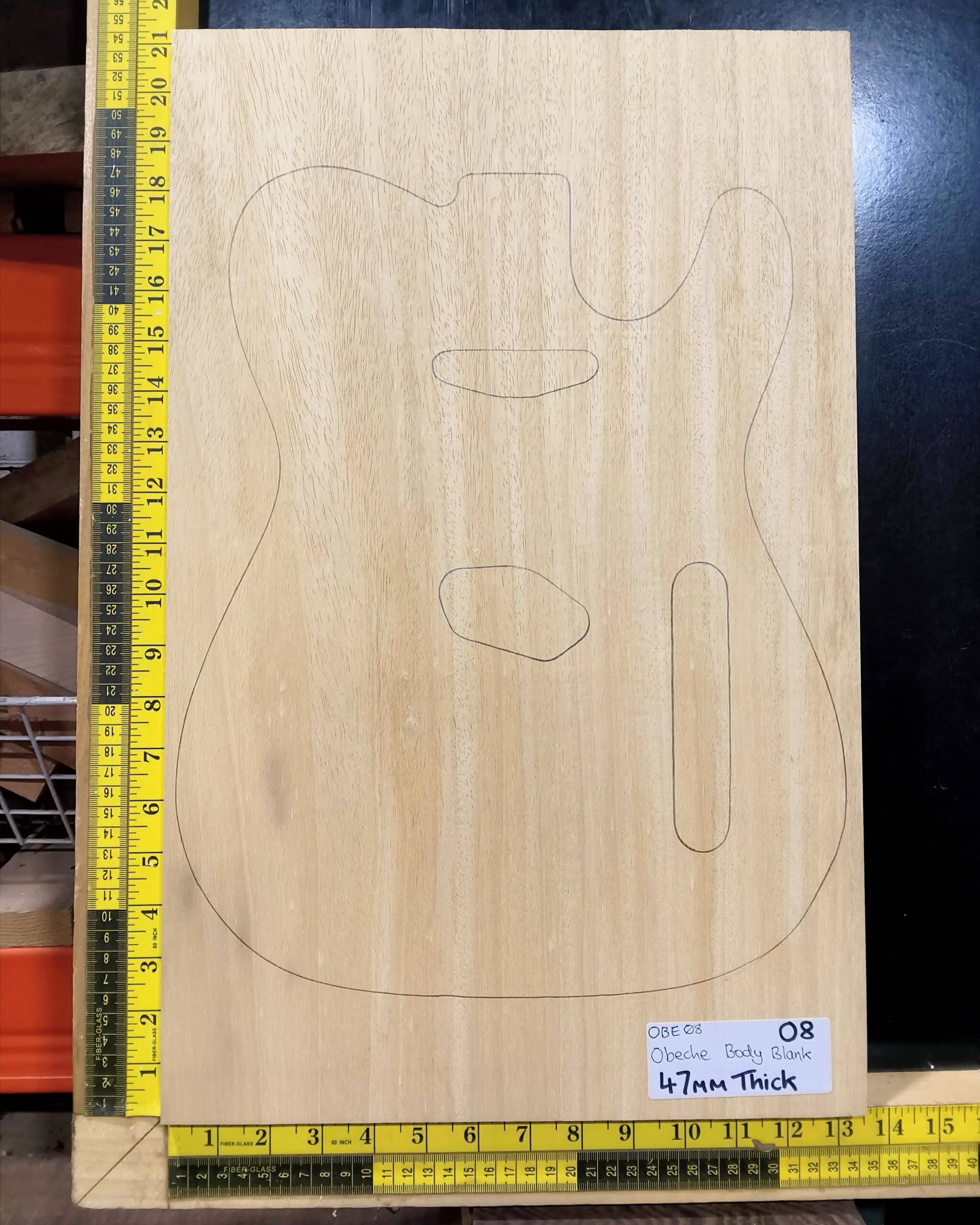Obeche One-Piece Body Blank 08 | Luthierwood & Artisan Supplies