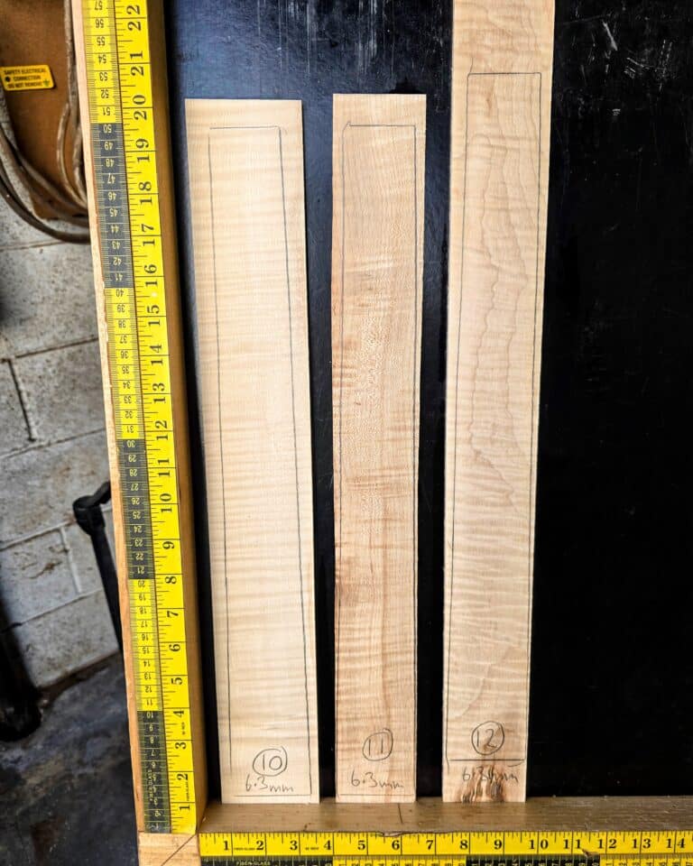 Flame Maple Guitar Fingerboard Blank 10 | Luthierwood & Artisan Supplies