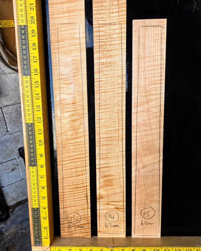 Flame Maple Guitar Fingerboard Blank 13 | Luthierwood & Artisan Supplies