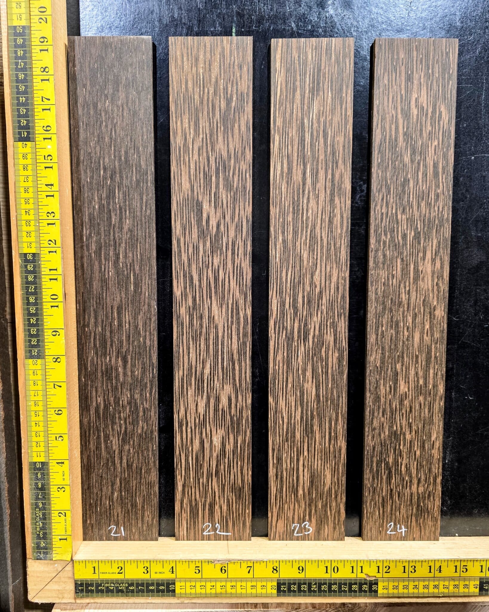 Black Palm Guitar Fingerboard Blank - Board 22 | Luthierwood & Artisan ...