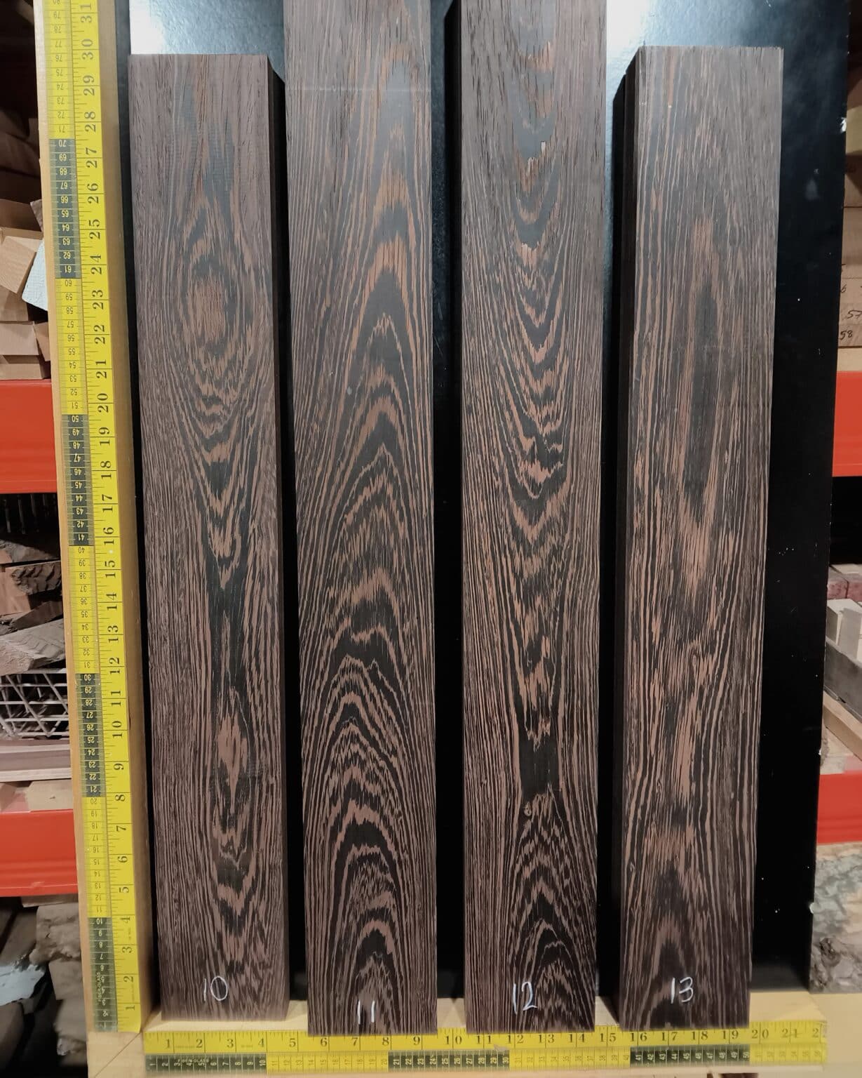 Wenge Flat Sawn Neck Blank 30" Long - Board 13 | Luthierwood & Artisan ...