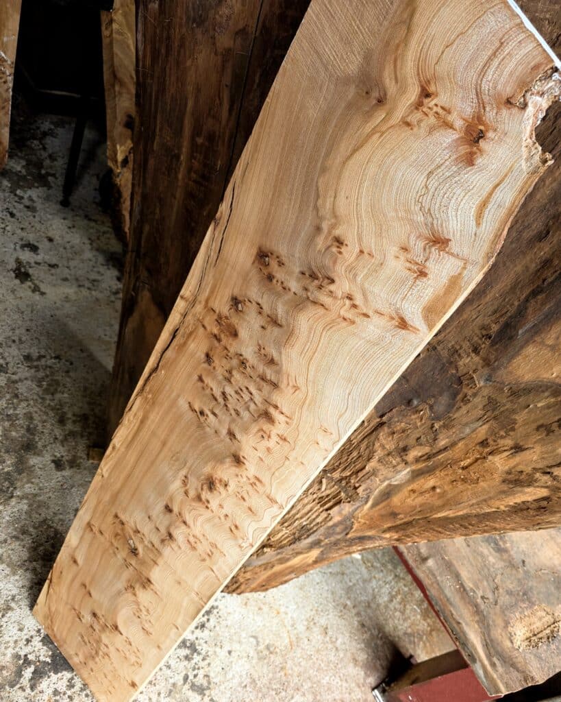 Elm Burl Live Edge Wood Slab 1390x300x65mm 003 | Luthierwood & Artisan ...