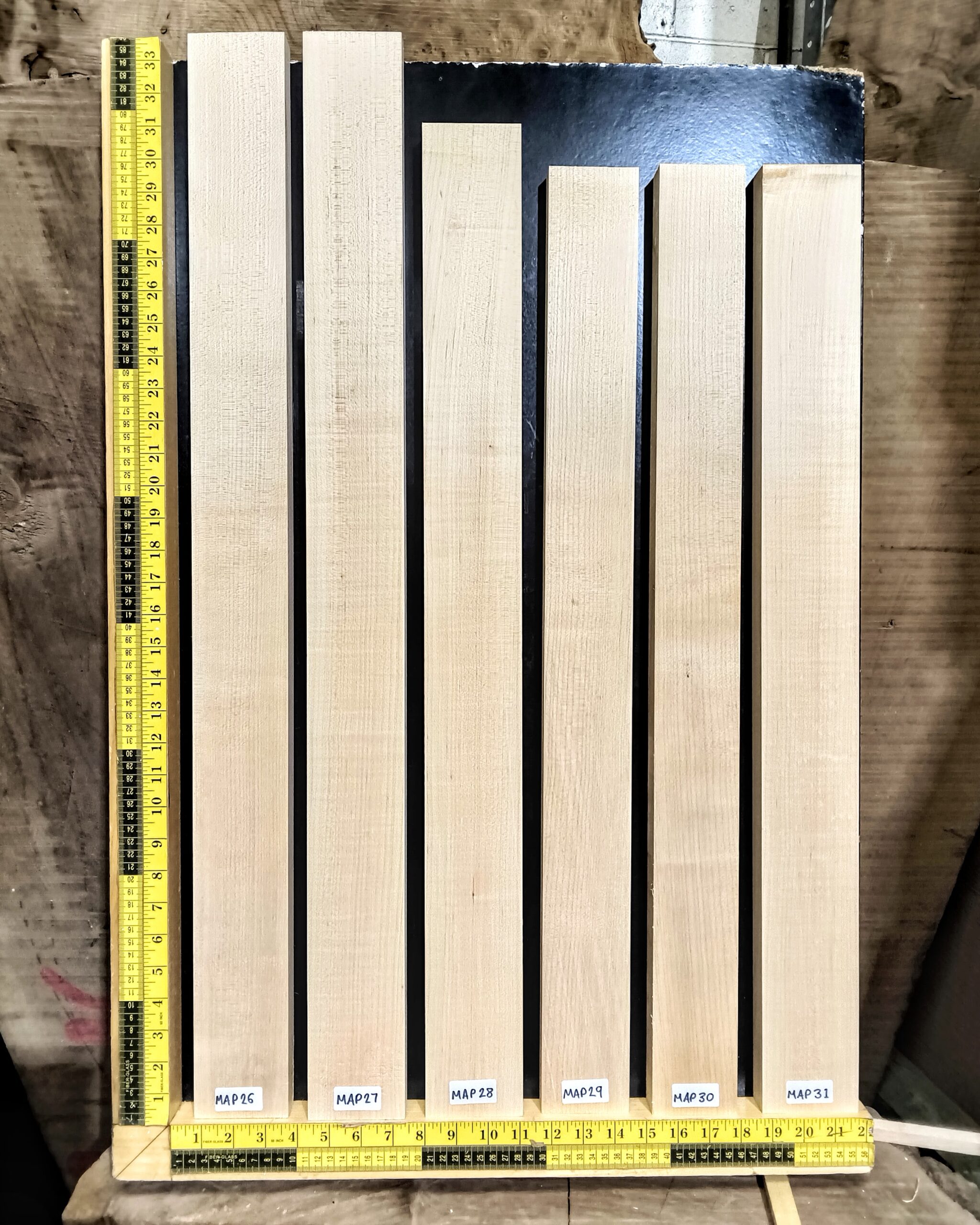 Plain Maple Quarter Sawn 34" Guitar Neck Blank 028 | Luthierwood ...