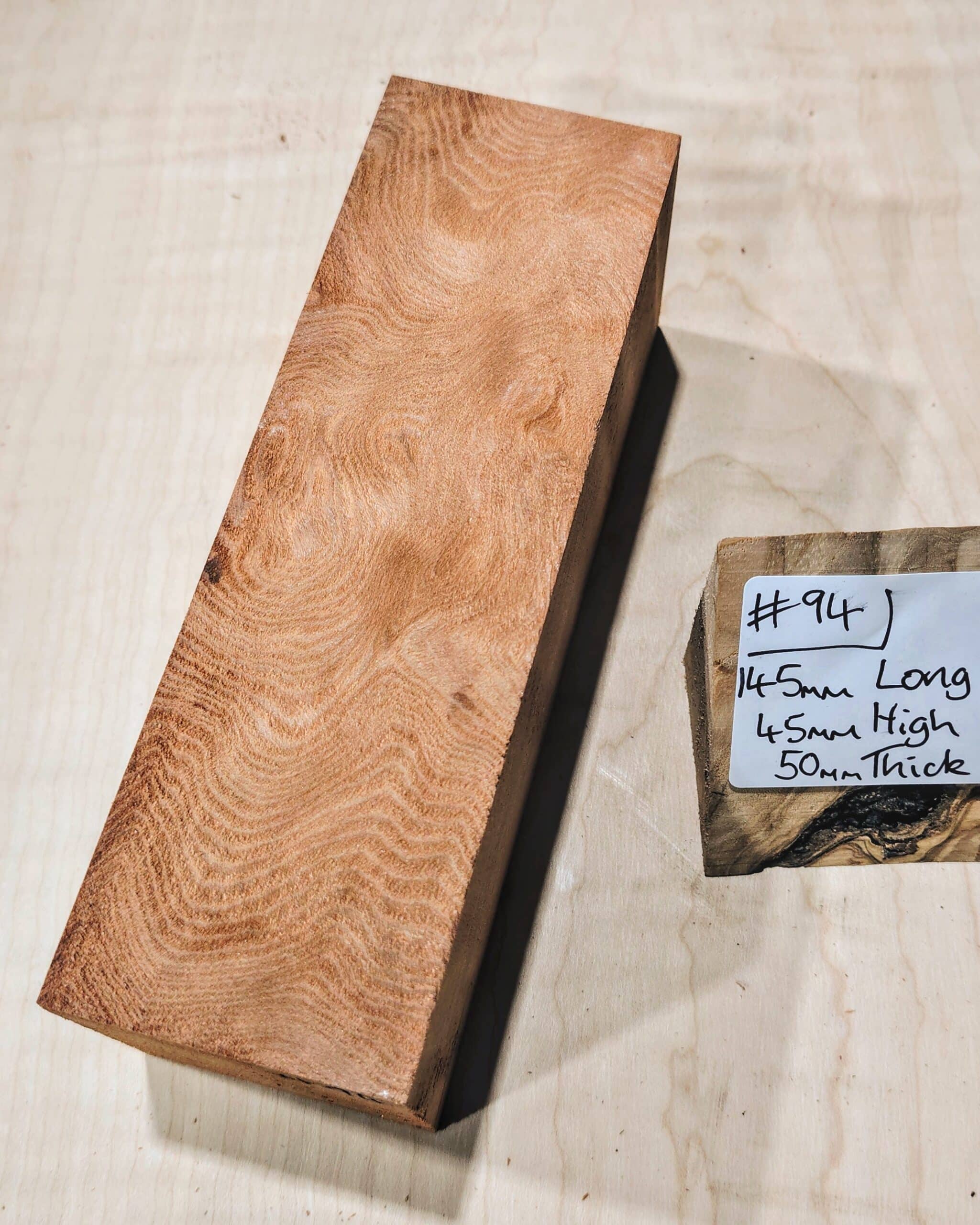 Ancient Quilted Redwood Knife Handle Scale Block 094 | Luthierwood ...