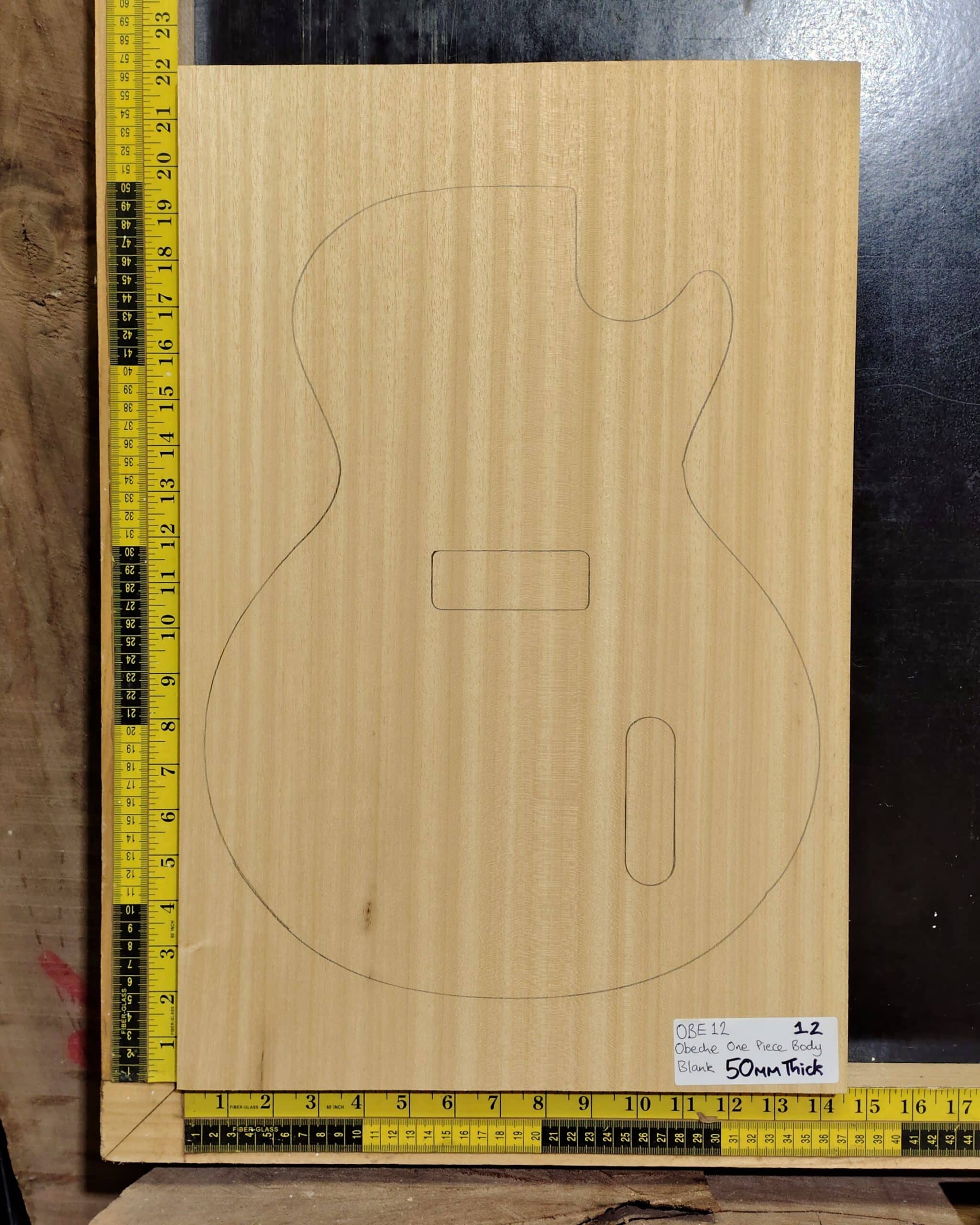 Obeche One-Piece Guitar Body Blank 12 | Luthierwood & Artisan Supplies
