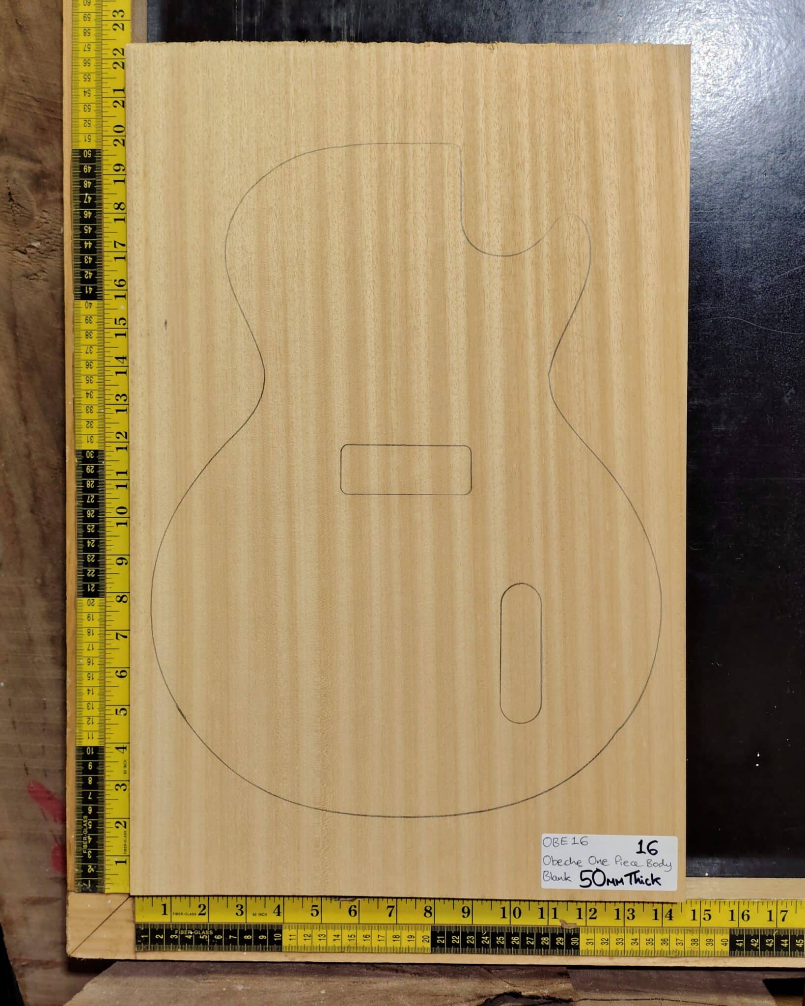 Obeche One-Piece Guitar Body Blank 16 | Luthierwood & Artisan Supplies
