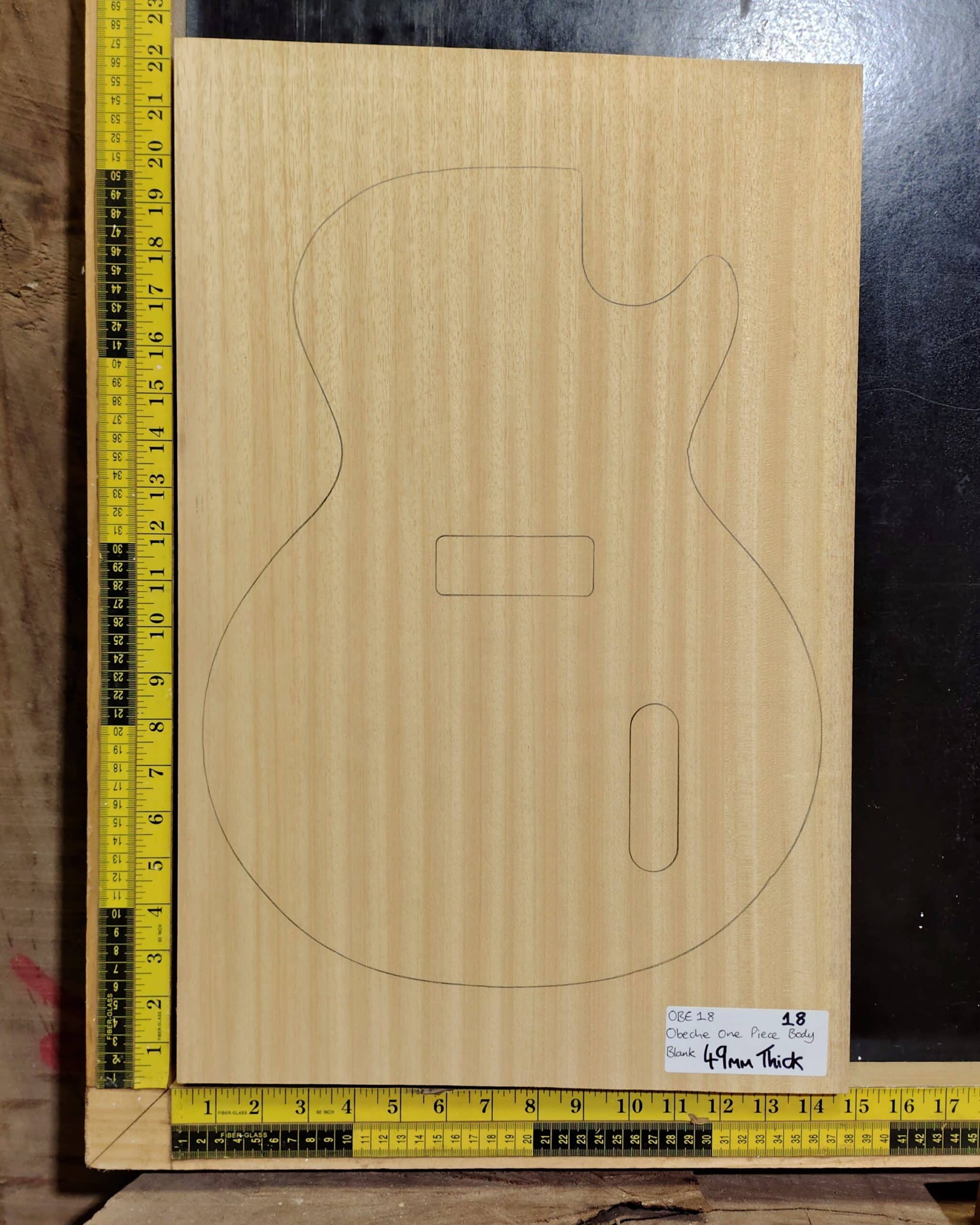 Obeche One-Piece Guitar Body Blank 18 | Luthierwood & Artisan Supplies