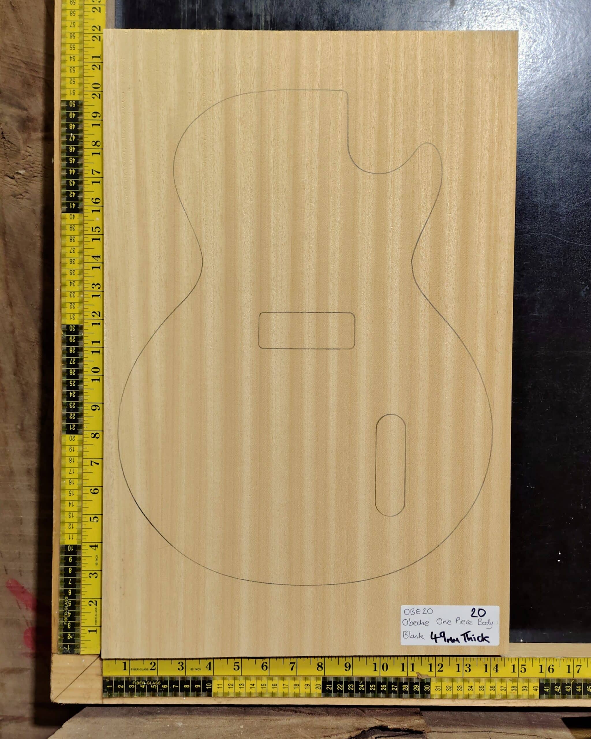 Obeche One-Piece Guitar Body Blank 20 | Luthierwood & Artisan Supplies