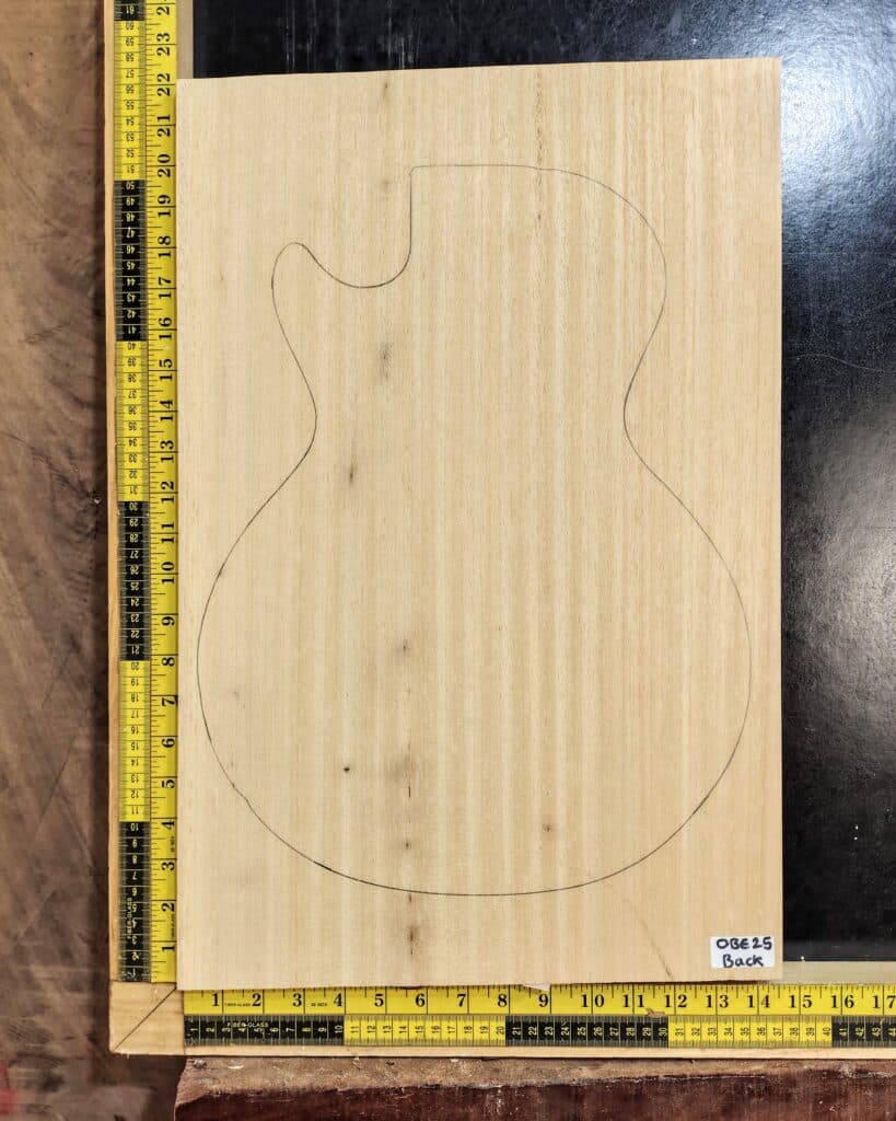 Obeche One-Piece Guitar Body Blank 25 | Luthierwood & Artisan Supplies